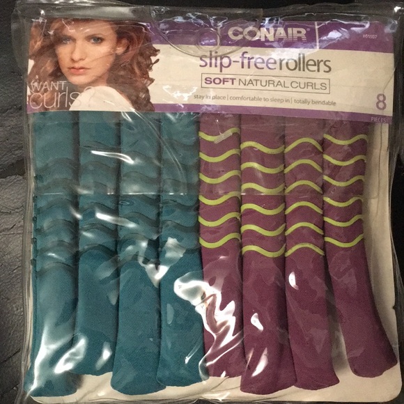 Conair | Hair | Conair Slipfree Rollers Soft Natural Curls 8 Pieces New | Poshmark